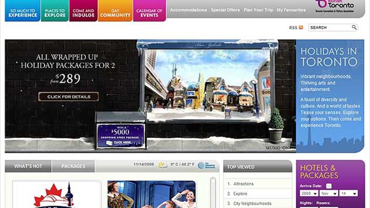 Entidade de promoção turística de Toronto lança site