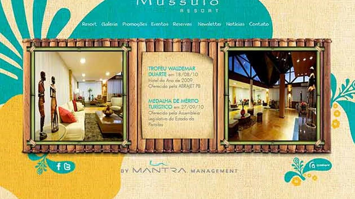 Resort Mussulo by Mantra (PB) lança novo site